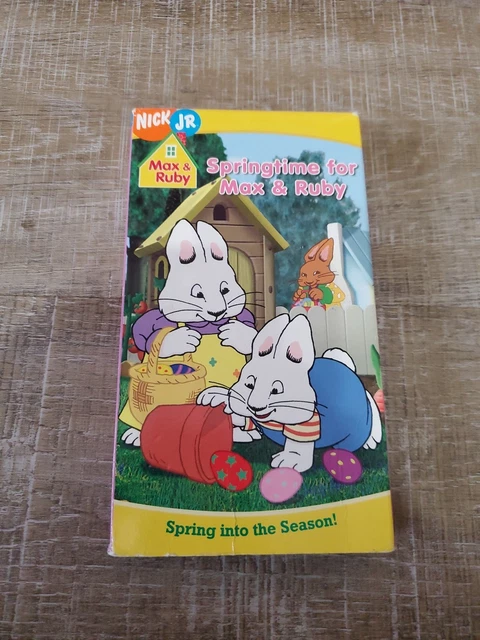 SPRINGTIME FOR MAX & Ruby Vintage VHS Tape Kids Nick Jr 2005 ...