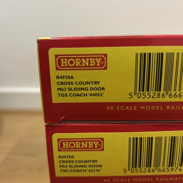 HORNBY XC CROSS Country HST MK3 Sliding Door Full Set Mint Boxed £208. ...