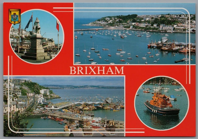 FISH QUAY & Brixham Harbour Brixham Devon England Multiview Postcard $6 ...