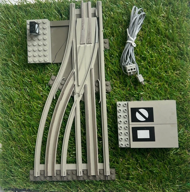 LEGO® TRAIN 12V chemin de fer voie ferrée 7858 aiguillage éléctrique ...