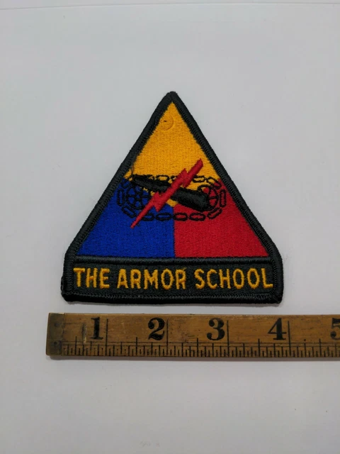 VTG WW2 US Army Armored Forces Armor School SSI Patch Tank 4" Original ...