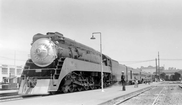 SP SOUTHERN PACIFIC Railroad Train, Engine No 4429, Type 4-8-4 Old ...