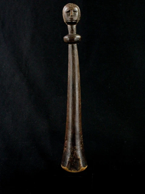 ART AFRICAIN TRIBAL - Ancien Pilon Usuel Médicinal Atié Akié sur socle ...