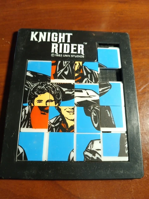 VINTAGE RARE KNIGHT Rider KITT CAR 1982 Universal Studios Slide Puzzle ...