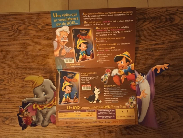 PLAN MÉDIA DISNEY pinocchio dumbo merlin l'enchanteur EUR 5,00 ...
