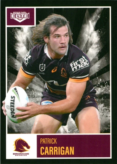 2022 BRISBANE BRONCOS NRL Card PATRICK CARRIGAN Elite $4.49 - PicClick AU 2022 BRISBANE BRONCOS NRL Card PATRICK CARRIGAN Elite $4.49 - PicClick AU