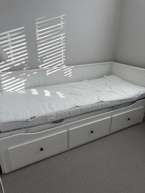 USED IKEA HEMNES Day Bed With 2 Mattresses £38.72 - PicClick UK