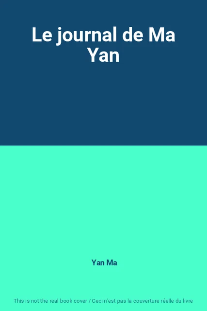 LE JOURNAL DE Ma Yan EUR 4,39 - PicClick FR