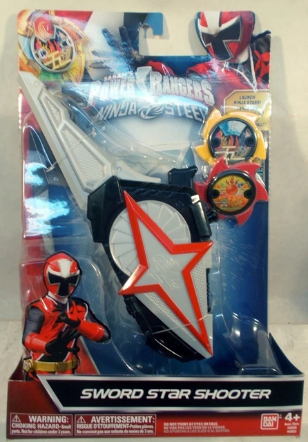 POWER RANGERS NINJA Steel Sword Star Shooter With Ninja Stars Role Play ...