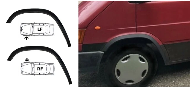 FORD TRANSIT MK5 Wheel arch trims Front black matt set 2 pcs left right ...