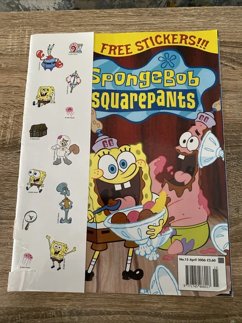 2006 SPONGEBOB MAGAZINE British Newsagent Including Sticker Sheet £5.92 ...