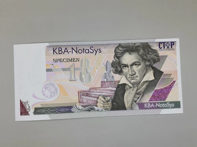 RUSSIA GOZNAK TEST Note KBA-NotaSys Intaglio unc RAR Specimen ORLOV EUR ...