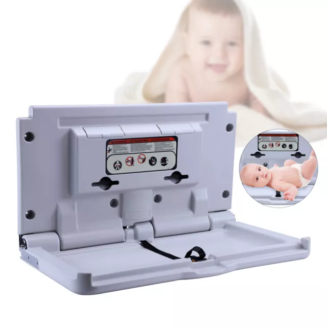 COMMERCIAL WALL MOUNTED Baby Change Table Diaper Changing Station ...