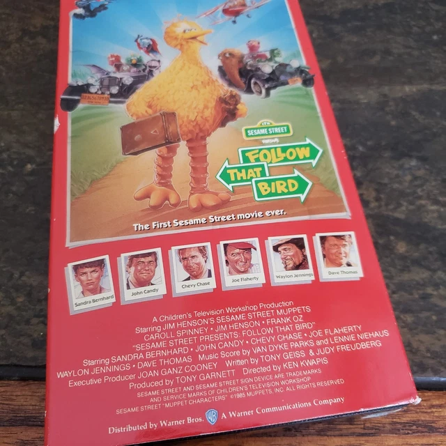 SESAME STREET FOLLOW That Bird VHS Video Tape 1985 Big Bird 1st ...