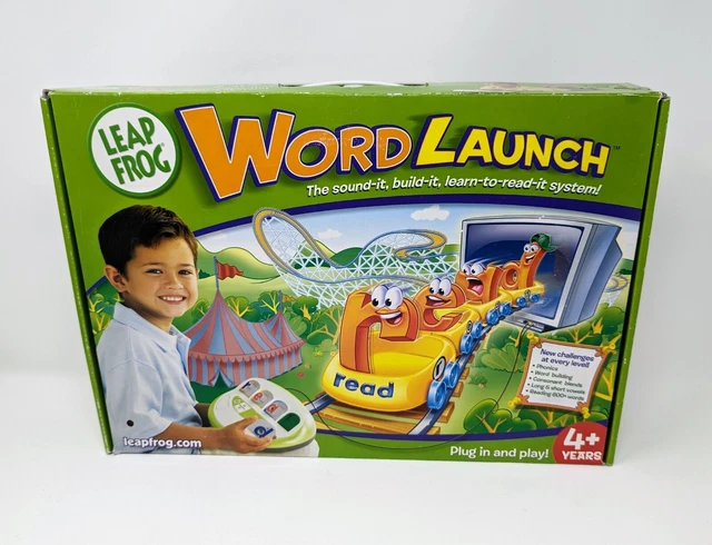 LEAP FROG WORD Launch Reading Learning System TV Plug & Play Kids Game ...