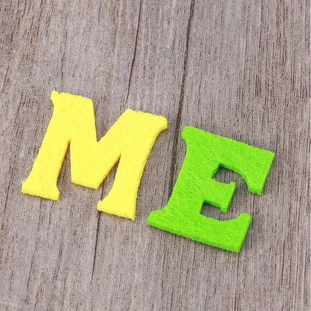 50 PCS FELT ABC Alphabet Letters Nonwoven Fabric for Craft Kids ...