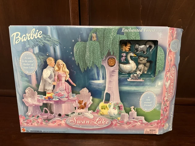 BARBIE SWAN LAKE Enchanted Forest Playset MIB Missing Teacups PLEASE ...