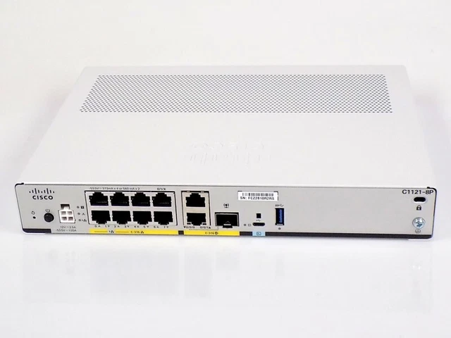 CISCO C1121-8P ISR 1100 8P Dual GE SFP Integrated Services Router ...