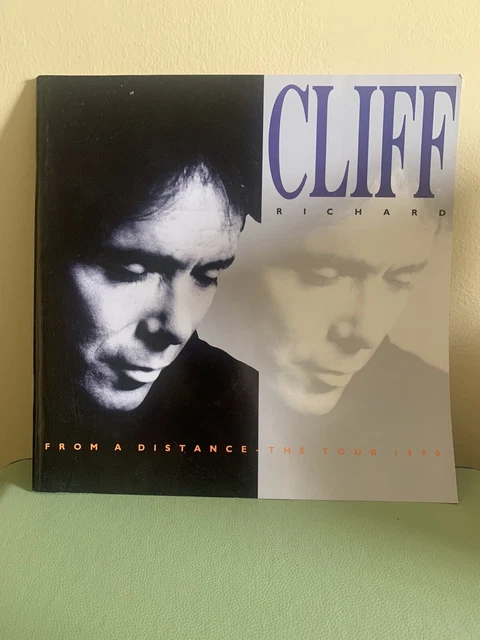 CLIFF RICHARD FROM A Distance the Tour Programme 1990 Vintage UK EUR 4 ...