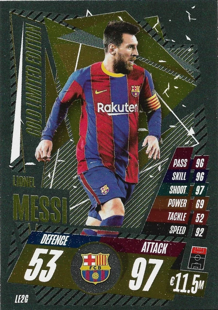 MATCH ATTAX 2019 20 Lionel Messi Gold Limited Edition - PicClick UK
