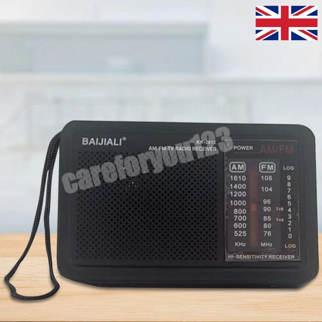 MINI RADIO AM/FM dual band radio multifunzione a batteria (nero) * EUR ...