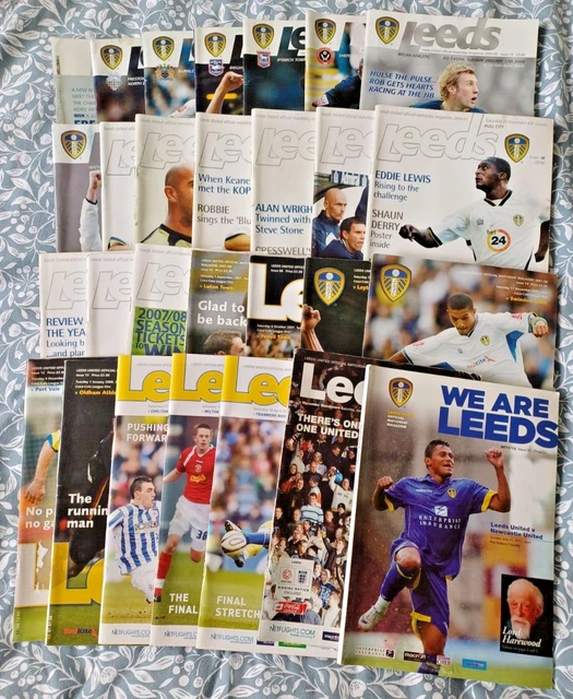 28 LEEDS UNITED Home Programmes from 2005 - 2011. Good to Excellent ...
