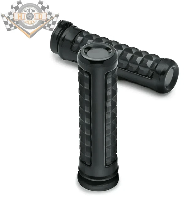 HARLEY LENKERGRIFFE DOMINION Hand Grips Gloss Black 22 mm 56100233 ...