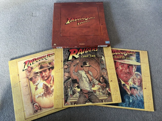 INDIANA JONES TRILOGY Laserdisc Boxset PAL RARE OOP *IN STOCK UK* £59. ...