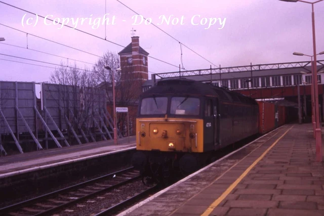 ORIGINAL 35MM DIESEL RAILWAY SLIDE CLASS 47 47114 HARROW & WEALDSTONE ...