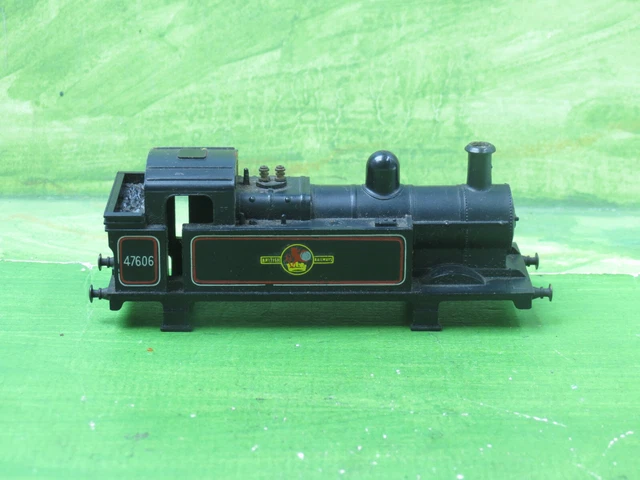 TRIANG HORNBY CLASS 3F Jinty 0-6-0 tank loco body 47606 BR Black livery ...