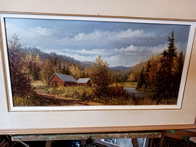 CANADIAN ARTIST RINA Bryce, Canadian Landscape oil painting, $175.00 ...