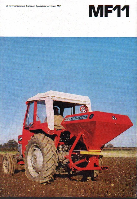 MASSEY FERGUSON &MF11& Spinner Broadcaster Brochure Leaflet £6.00 ...