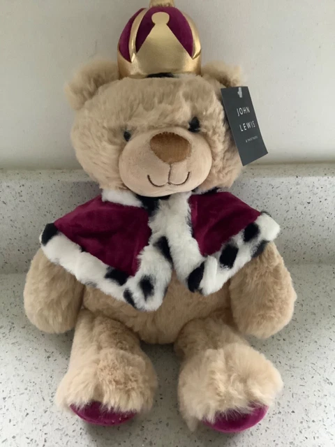 JOHN LEWIS MEDIUM King Charles III Coronation Commemorative Teddy Bear 2023 BNWT £30.00 ...