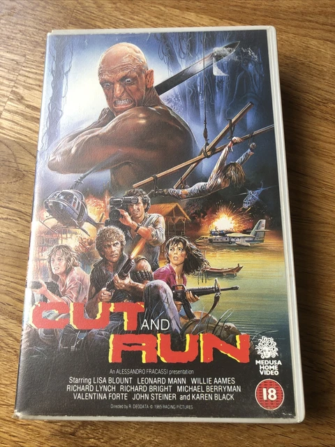 CUT AND RUN VHS Video Big Box Ex Rental - Medusa Branded Case £40.00 ...