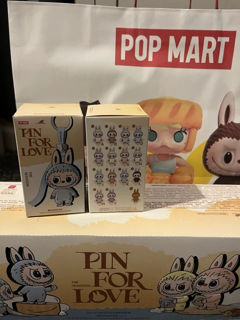 GENUINE POPMART LABUBU The Monsters Pin For Love Letter C Brand New In ...