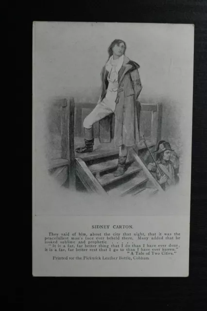 Vintage Postcard Sydney Carton Tale Of Two Cities Unposted £6 00