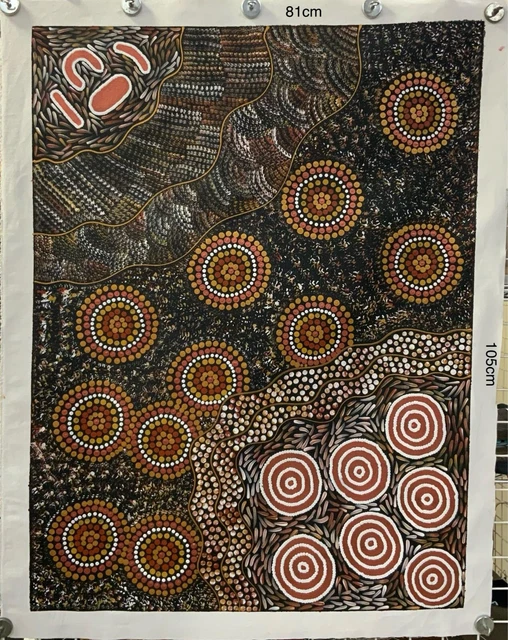 SHARON BUTCHER ABORIGINAL Artist Painting SEVEN SISTER DREAMING etc ...