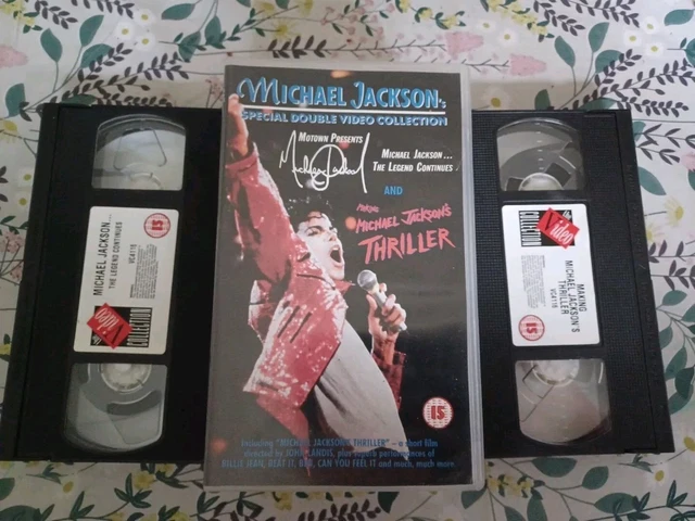 MICHAEL JACKSON THRILLER & Legend Continues SPECIAL DOUBLE VHS VIDEO 17 ...