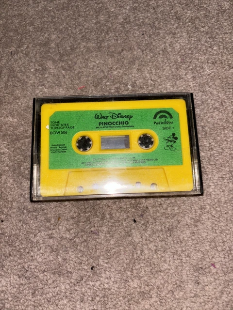 WALT DISNEY PINOCCHIO Cassette Story Tape £9.99 - PicClick UK