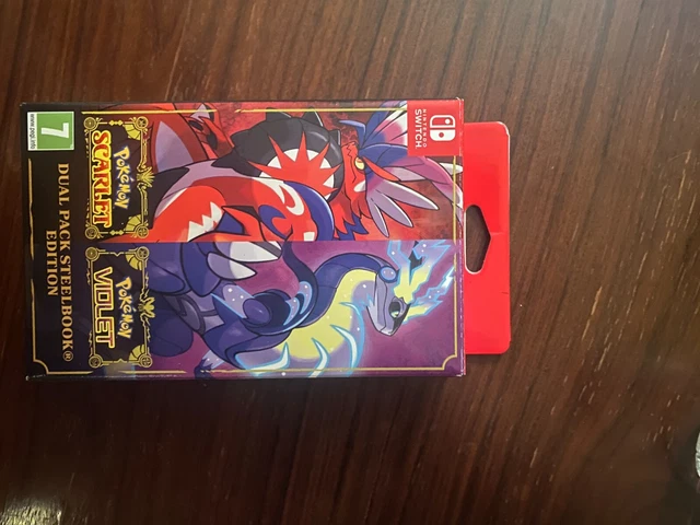 POKEMON SCARLET AND Violet Dual Pack Steelbook Edition Nintendo Switch ...