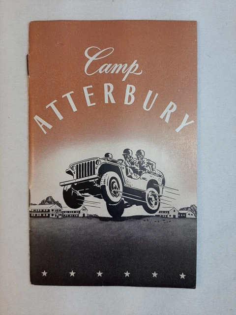 1944 WWII CAMP ATTERBURY BROCHURE MAP BOOKLET, Army, Indiana Bell ...