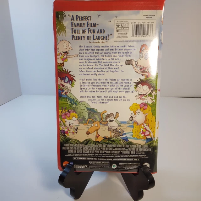 RUGRATS GO WILD VHS Nickelodeon 2003 Orange Clamshell & Tape $16.28 ...