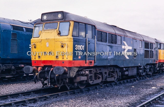 ORIGINAL RAILWAY SLIDE: Class 31 Diesel 31101 1990 D-619 £3.99 ...