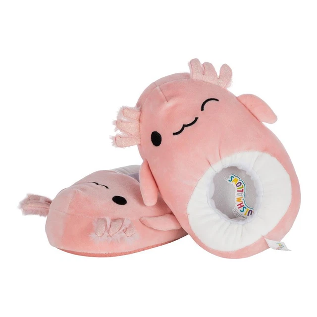 SQUISHMALLOWS KIDS PLUSH Archie Axolotl Slippers £19.99 - PicClick UK