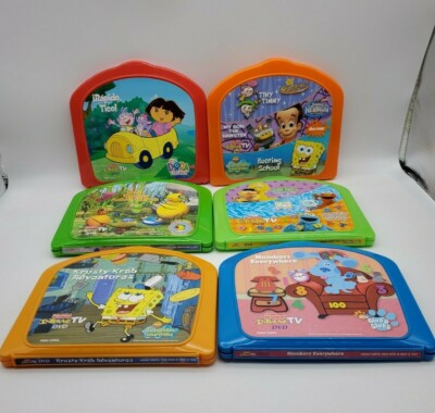 FISHER PRICE INTERACTV DVD Learning System Sesame St Dora Blues Clues ...