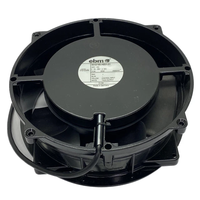 VENTILADOR AXIAL DE CC EBM PAPST 16-28VDC 4.3A 93W 4550 rpm W1G180-AB31 ...