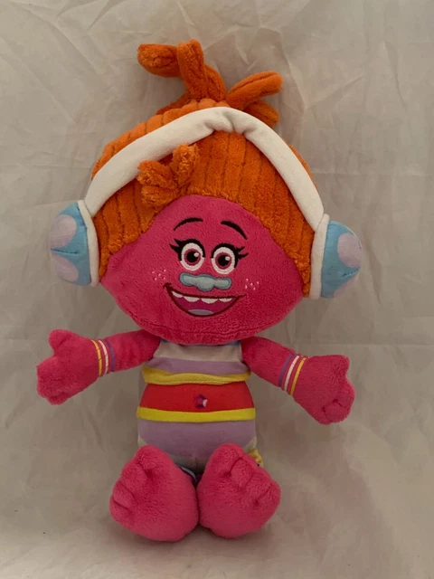 TROLLS DJ SUKI Hug N Plush Doll 12" soft toy movie 2016 dreamworks £9. ...
