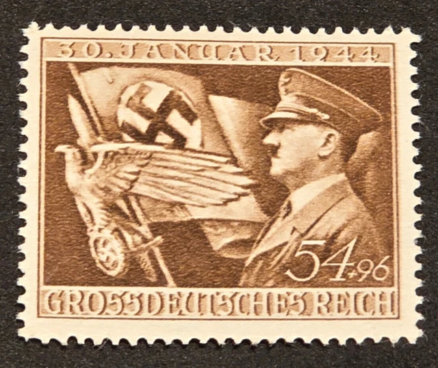 NAZI GERMAN THIRD Reich NSDAP ADOLF HITLER w SWASTIKA FLAG Stamp MNH ...