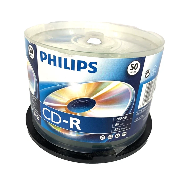 MIXED LOT PHILIPS Blank 52X CD-R CDR 700MB 80min Media Disc ONN Staples ...