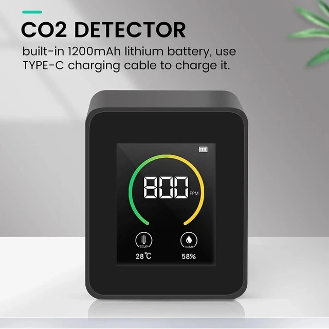 MONITEUR QUALIT DE l'Air 3 en 1 Temp rature Humidit 400-5000PPM D ...